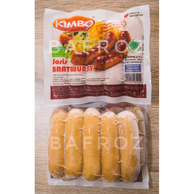 Jual Kimbo Mini Sosis Bratwurst 10pcs 500gr | Shopee Indonesia