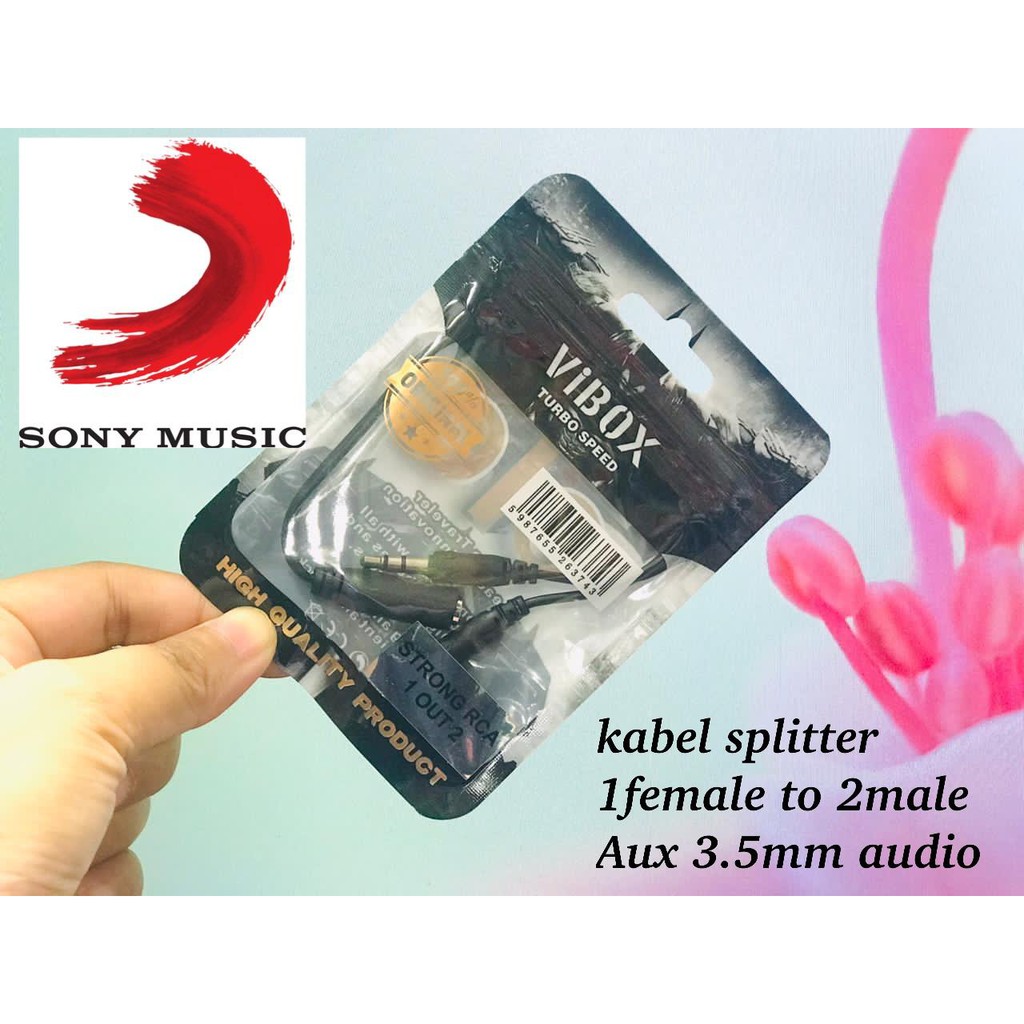 Jual KABEL SPLITTER VIBOX MUSIC 1 FEMALE TO 2 MALE | Shopee Indonesia