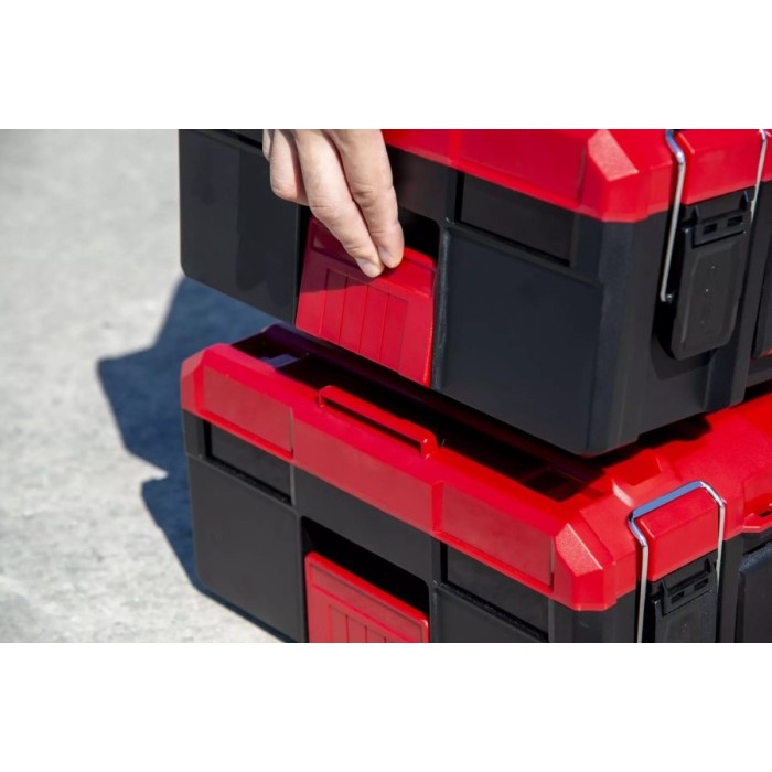 Jual zahardshop - Tool Box TB-1 SHUTER 15L STACKABLE TOOL BOX WITH 1 TRAY AND METAL LOCK ...