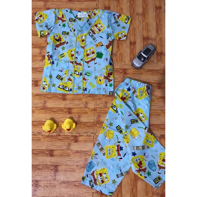 Jual Piyama Motif Spongebob (M) | Shopee Indonesia