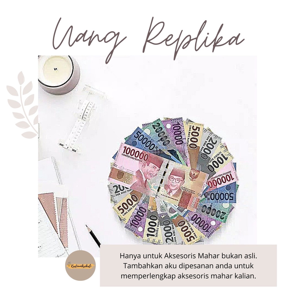Jual Tambahan Uang Replika untuk Produk Hantaran Wedding | Shopee Indonesia