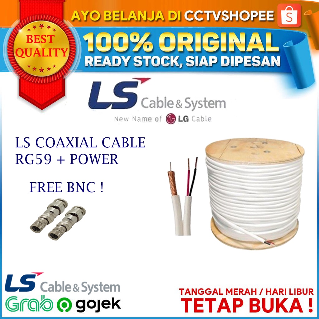 Jual LS COAXIAL RG59 + POWER Kabel Coaxial RG59 + Power Original LG LS ...