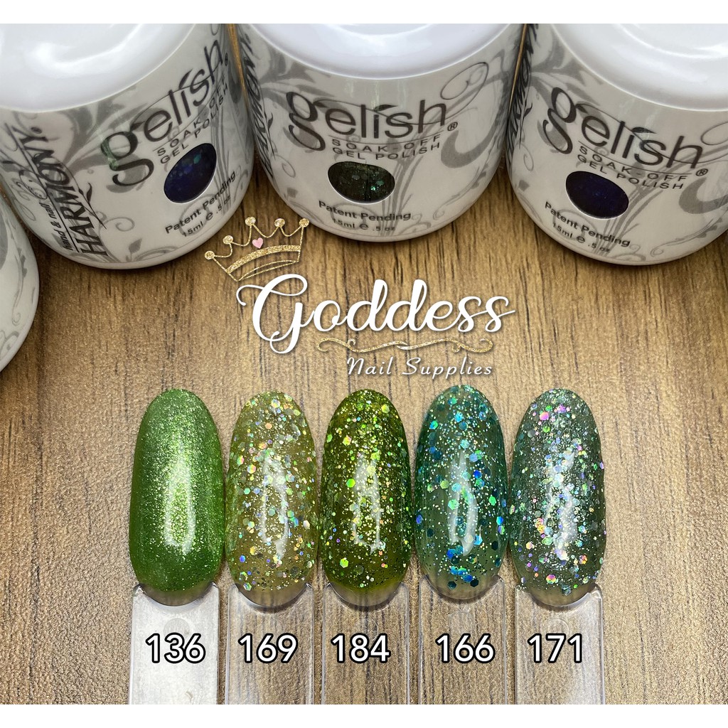 Jual GELISH HARMONY GLITTER GREEN COLLECTION KUTEK GEL GELISH UV ...
