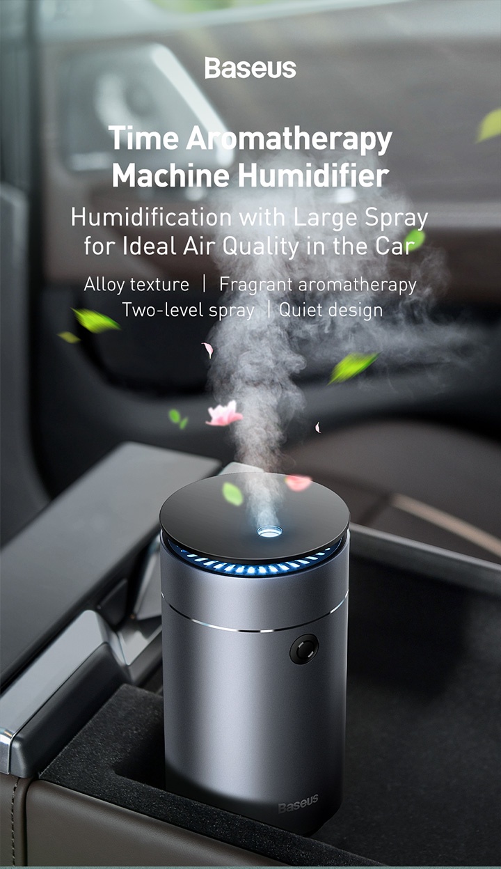 Jual Baseus Time Aromatherapy car Home Office humidifier Air Diffuser ...