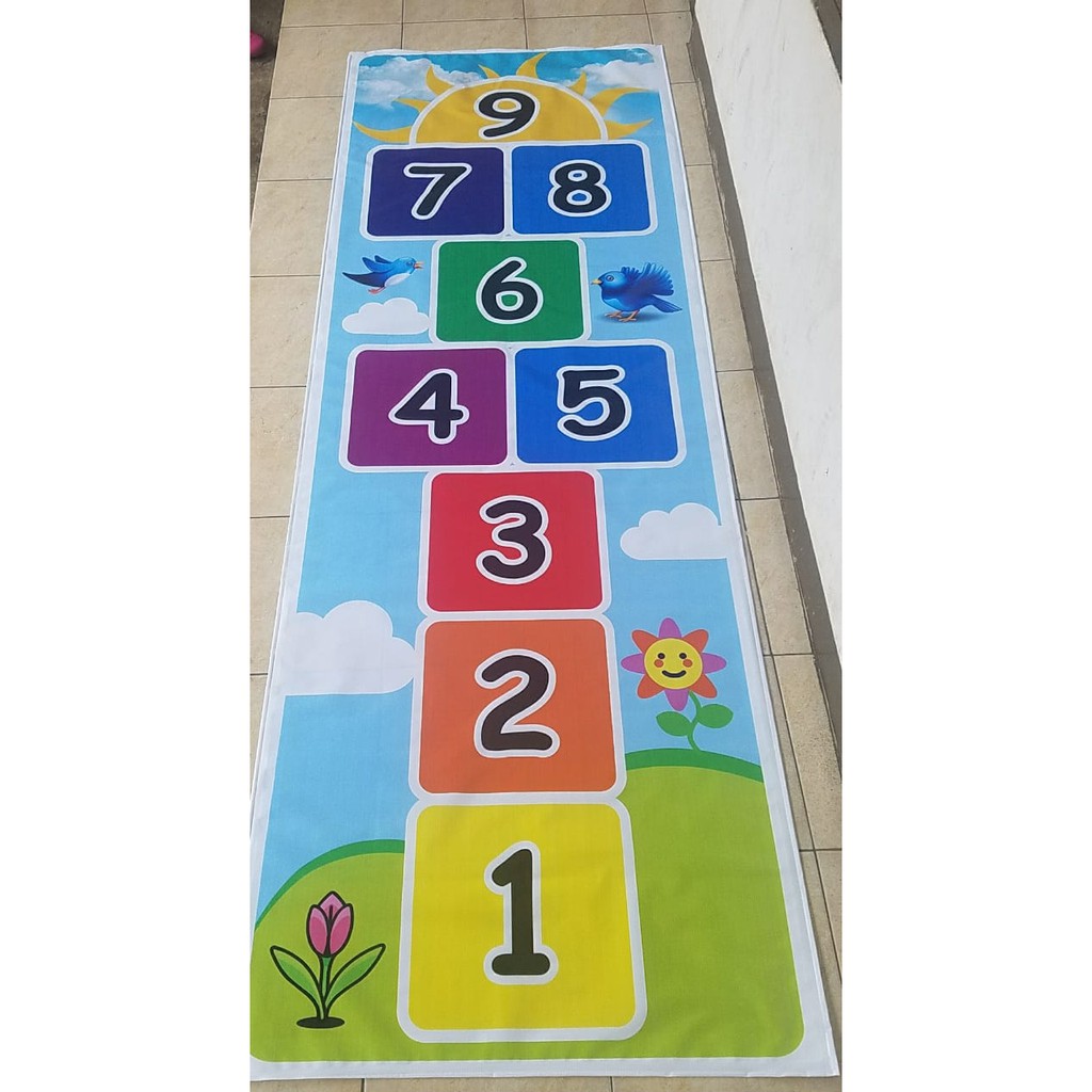 Jual Mainan Anak Saat Dirumah Saja- Mainan Engkle Pecle- Bahan Spanduk ...