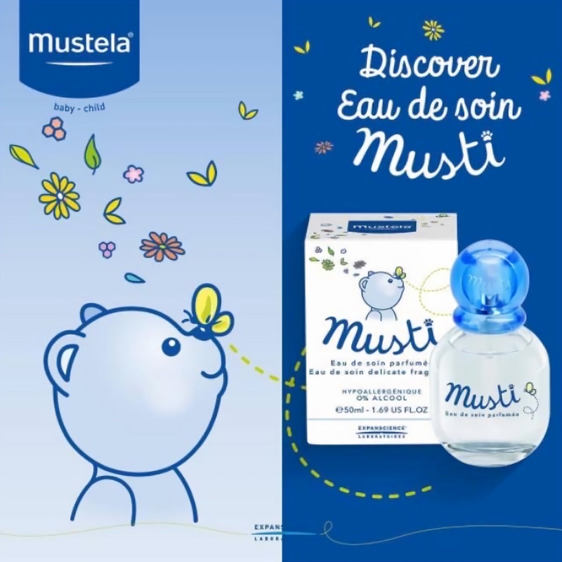 Jual Mustela Baby Musti Eau De Soin Spray Perfume Cologne 50ml | Shopee ...