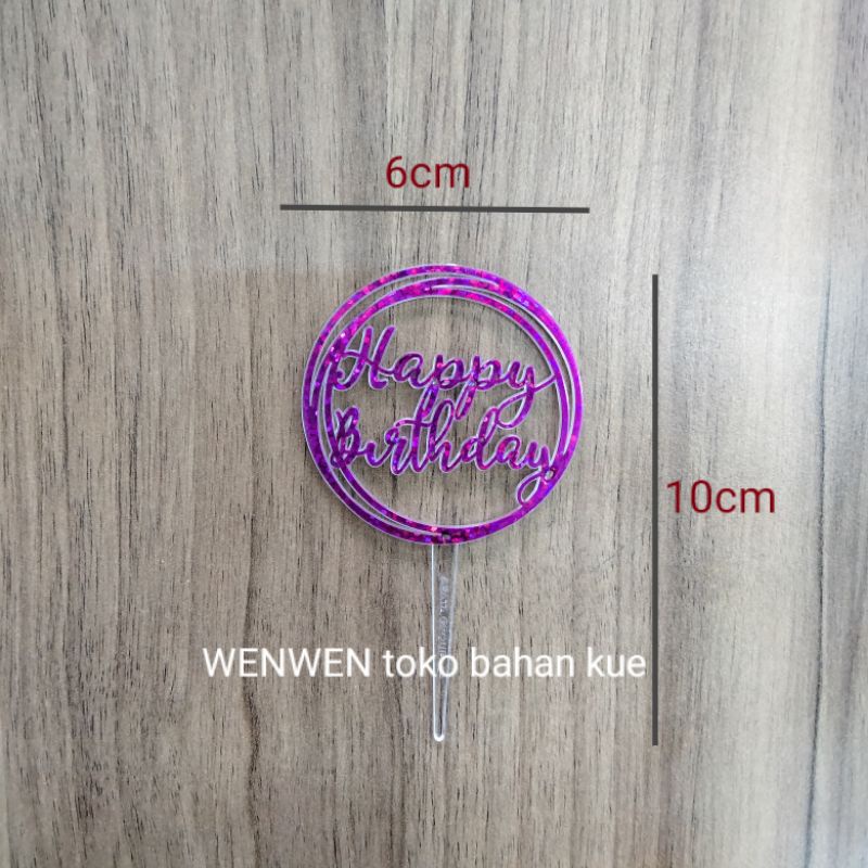 Jual Topper Plastik HBD Bulat | Shopee Indonesia