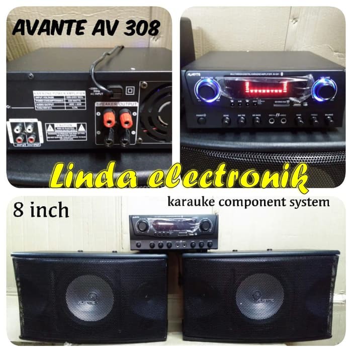Jual Paket Sound Karaoke advante av 308 8inch Blutooth advante av308 ...