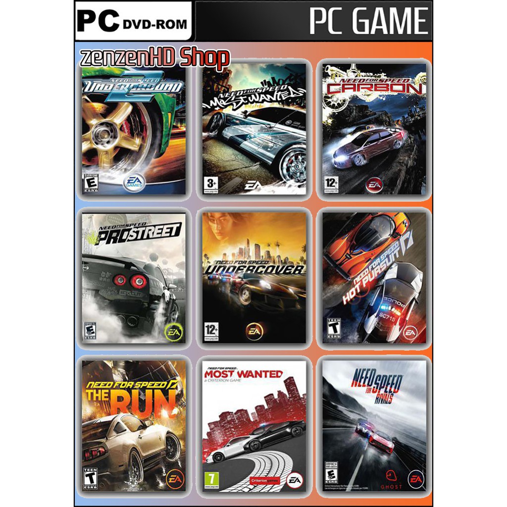 Jual PC Game Need for Speed Collection - NFS Series Most Wanted Heat ...