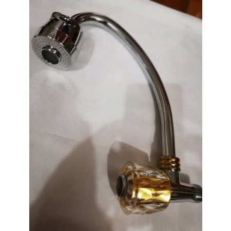 Jual Kran dapur angsa dilengkapi buka tutup air chrystal gold kena ...