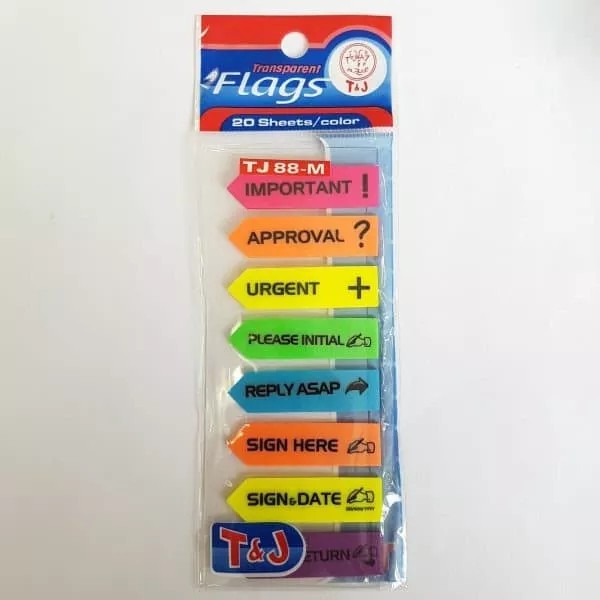 Jual T&J Labels FLAGS TJ 88 - M (Message) | Shopee Indonesia