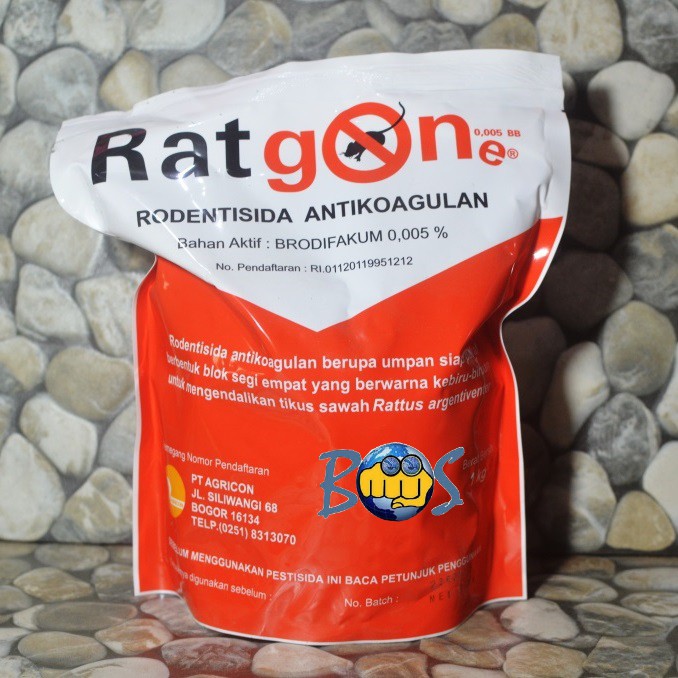 Jual Ratgone 0,005 BB 1 kg Bahan Aktif Brodifakum Racun Tikus Ampuh ...