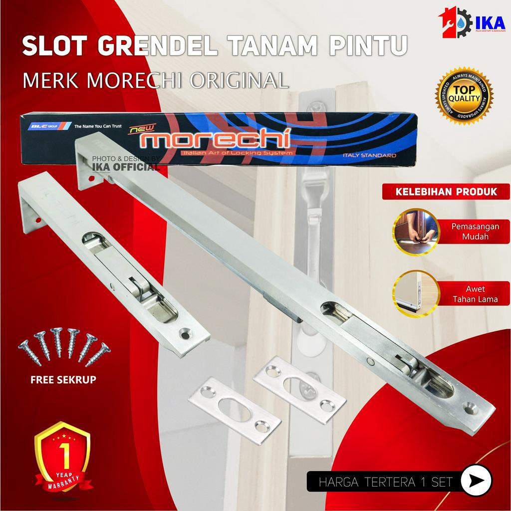 Jual Grendel Tanam Slot Pengunci Premium BELLUCCI / MORECHI 6"+12" inch ...
