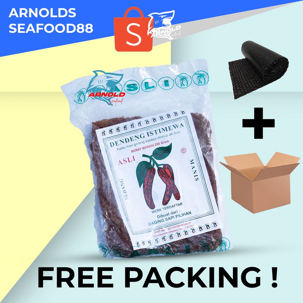 Jual Dendeng sapi cap cabe istimewa 250g Packing Menggunakan Dus dan ...