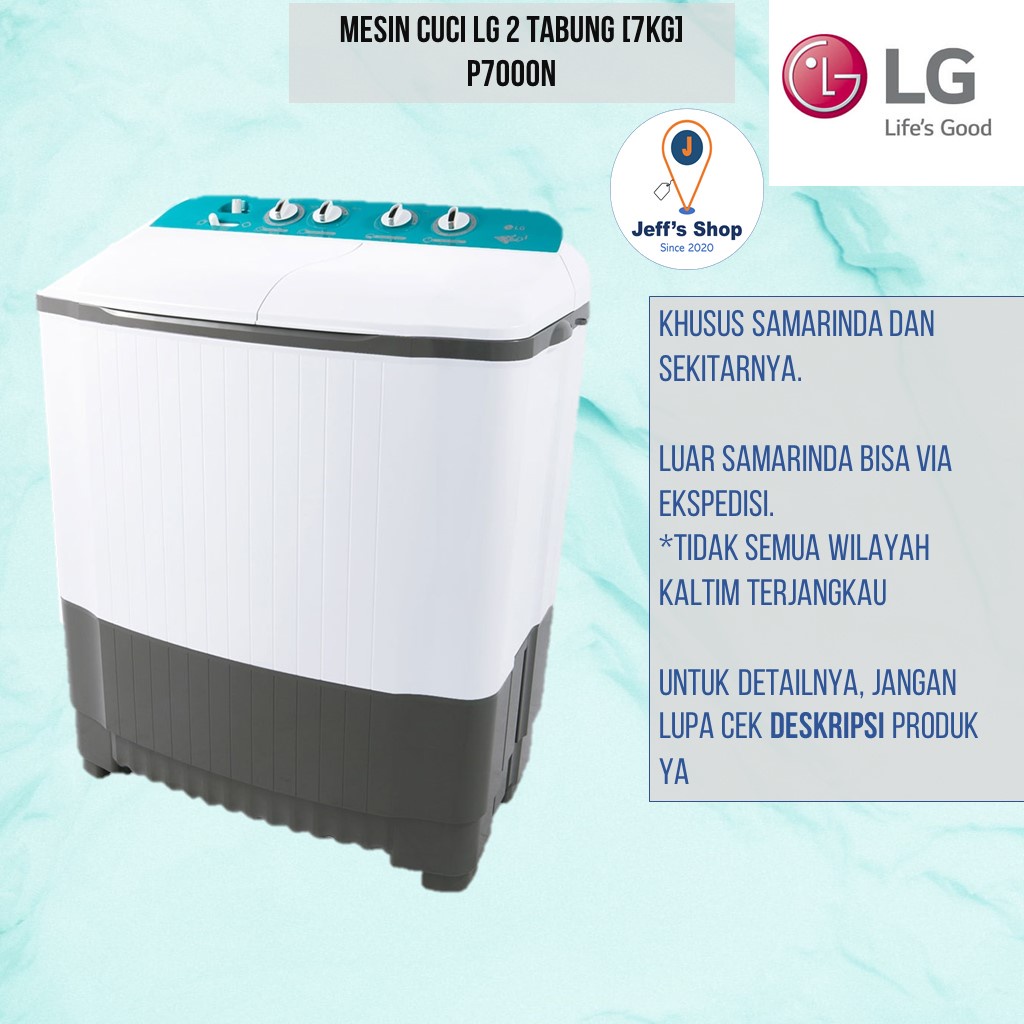 Jual Mesin Cuci LG 2 Tabung [7Kg] P7000N | Shopee Indonesia