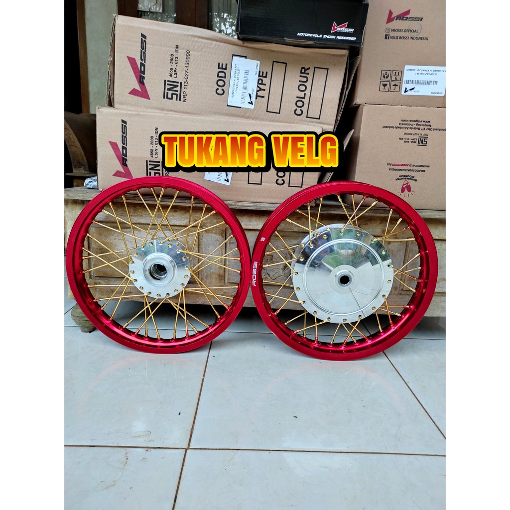 Jual Velg jari jari ring 14 matic Yamaha Mio/j/GT/M3,Fino,Xeon,X-Ride,Nouvo | Shopee Indonesia