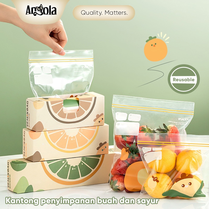 Jual Plastik Ziplock makanan Kantong Kulkas Penyimpan Makanan Sayuran ...