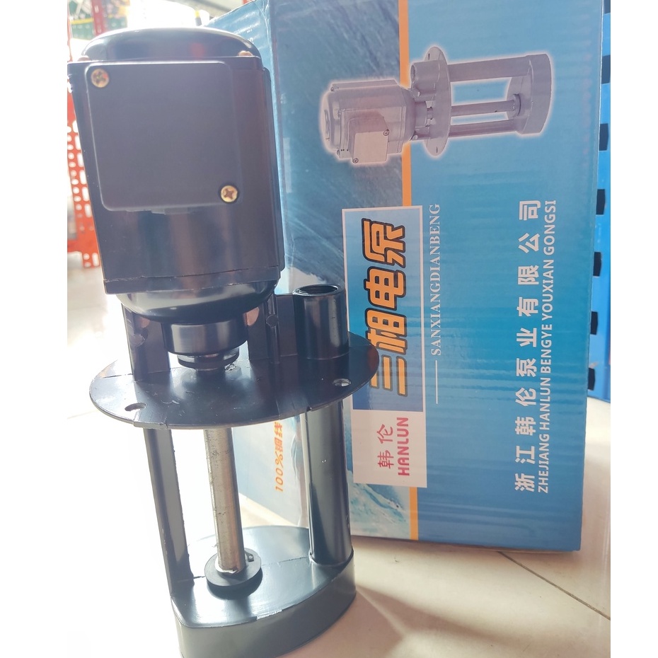 Jual Pompa Air Pendingin Mesin Bubut 90 Watt 3 phase Hitam - Pompa Coolant Machine Berkualitas ...