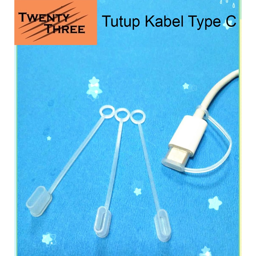 Jual Tutup Penutup Anti Debu Dust Cover Kabel Data Charger Type C Tipe ...
