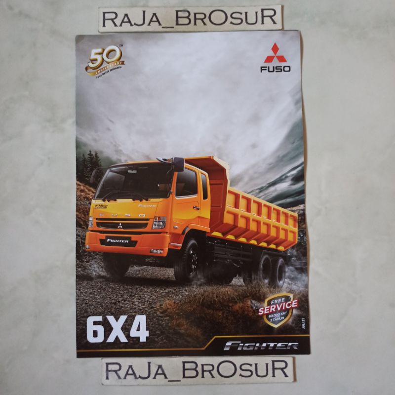 Jual Poster brosur katalog leaflet Mitsubishi Fuso Fighter 270PS FN62 ...