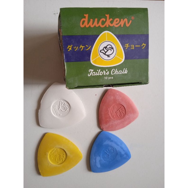 Jual kapur jahit ducken merah putih kuning biru | Shopee Indonesia