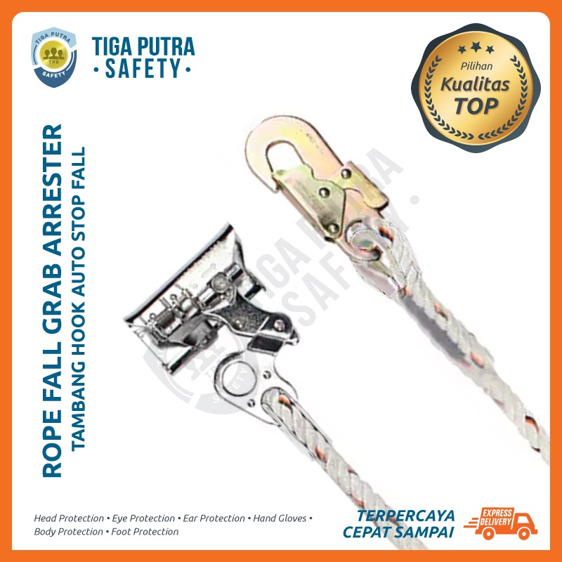 Jual Rope Grab Fall Arrester Auto Stop Tali Pengaman Jatuh Climbing V ...
