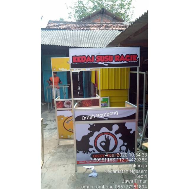 Jual rombong portable rombong lipat event desk rombong aluminium booth ...