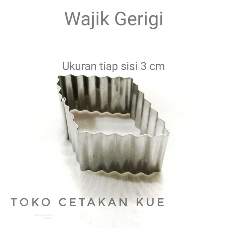 Jual Cutter Hati Bulat Gerigi Kotak Segi Empat Wajik Persegi Panjang ...