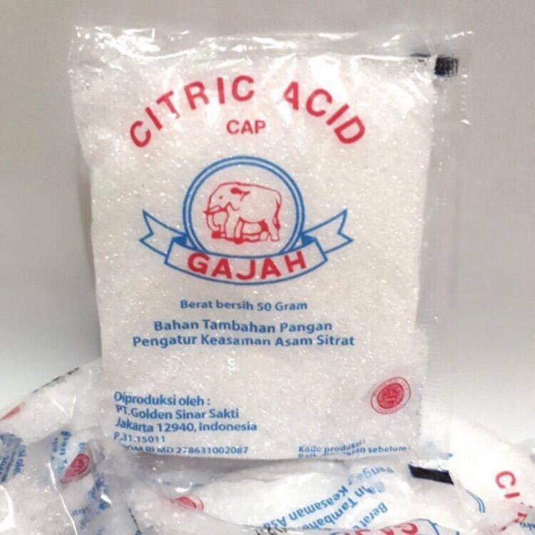 Jual Citrac Acid / Citrun Ukuran 50gr ( sachet ) | Shopee Indonesia
