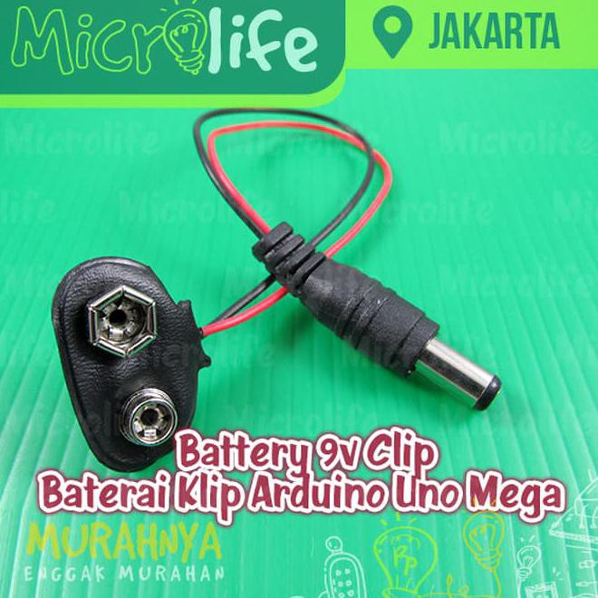 Jual Battery 9V Clip Baterai Klip Arduino Uno Mega Kode 544 | Shopee ...