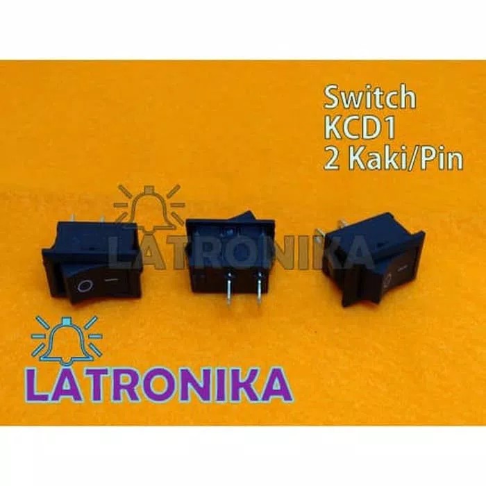 Jual Saklar On Off 21x15mm Rocker Switch Kecil Hitam 2 Pin Switch 21x15 ...