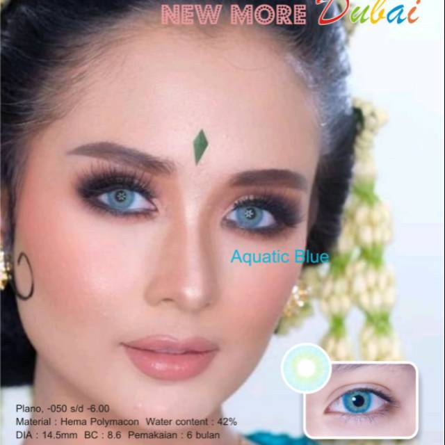 Jual ARABIAN SOFTLENS DUBAI AQUATIC BLUE 14.5MM | Shopee Indonesia
