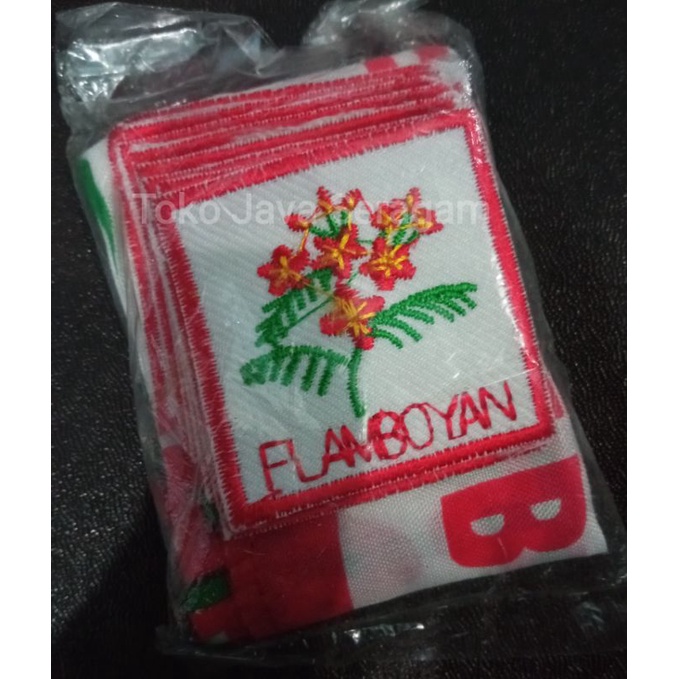 Jual Bet 1 Set Tanda Regu & Bendera Bunga Buah Tumbuhan Pramuka Putri ...