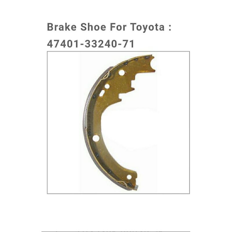 Jual sepatu rem forklift toyota 8 fd25/30 (47401-33240-71) | Shopee ...