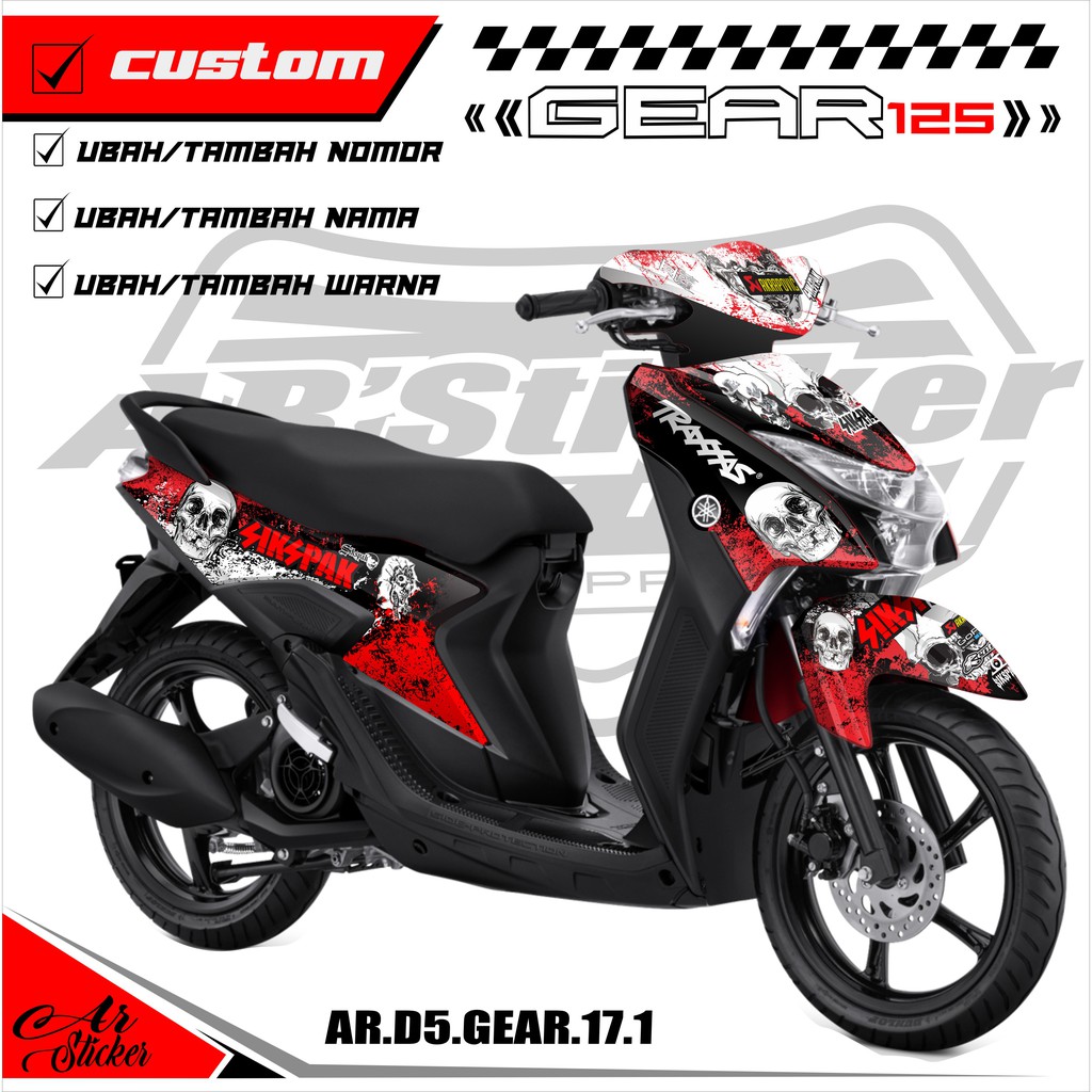 Jual Decal Sticker Yamaha Mio Gear 125 full body - Decal Stiker Gear ...