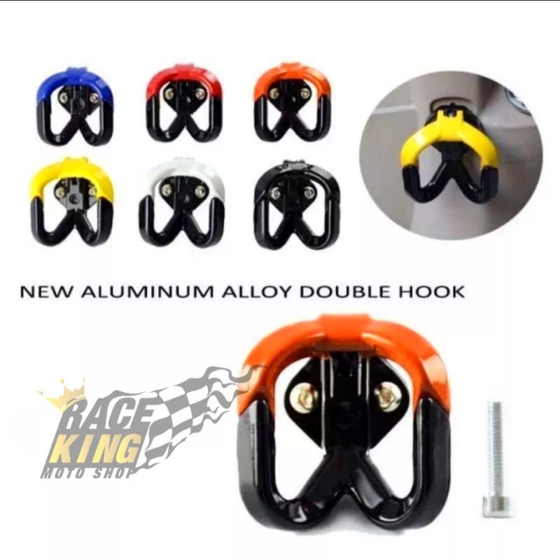 Jual Gantungan Barang Motor Model DOUBLE HOOK Universal Semua Motor ...