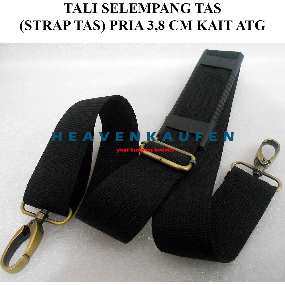 Jual Tali Selempang Slempang Selempangan Tas / Strap Tas Pria Hitam ...