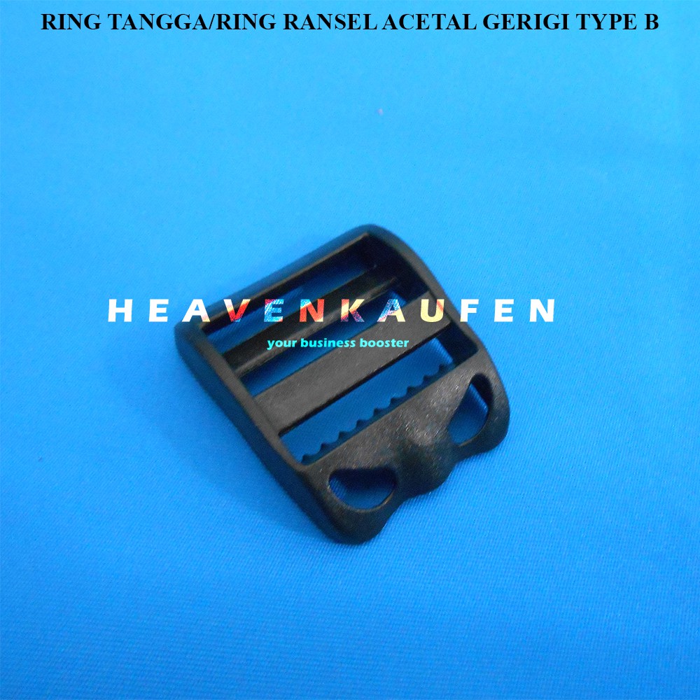 Jual Ring Tangga / Ring Jalan Adjuster Tali Ransel 2,5 cm Acetal Gerigi ...