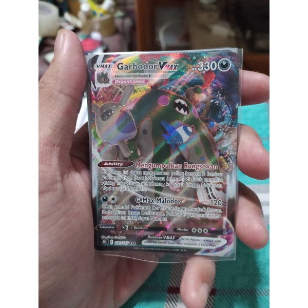 Jual kartu pokemon bahasa Indonesia Garbodor v max | Shopee Indonesia