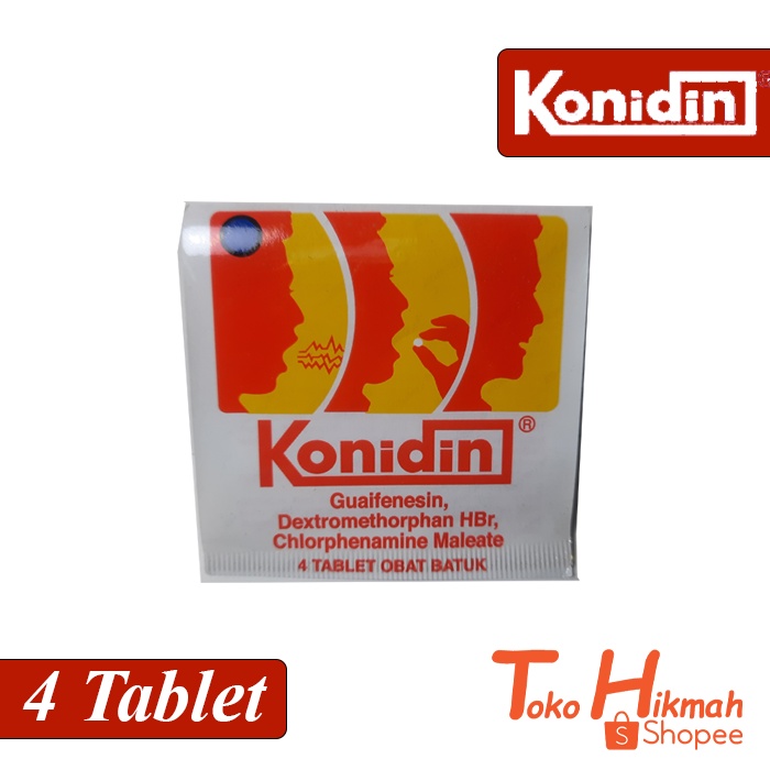 Jual KONIDIN Obat Batuk Eceran 4 Tablet | Shopee Indonesia