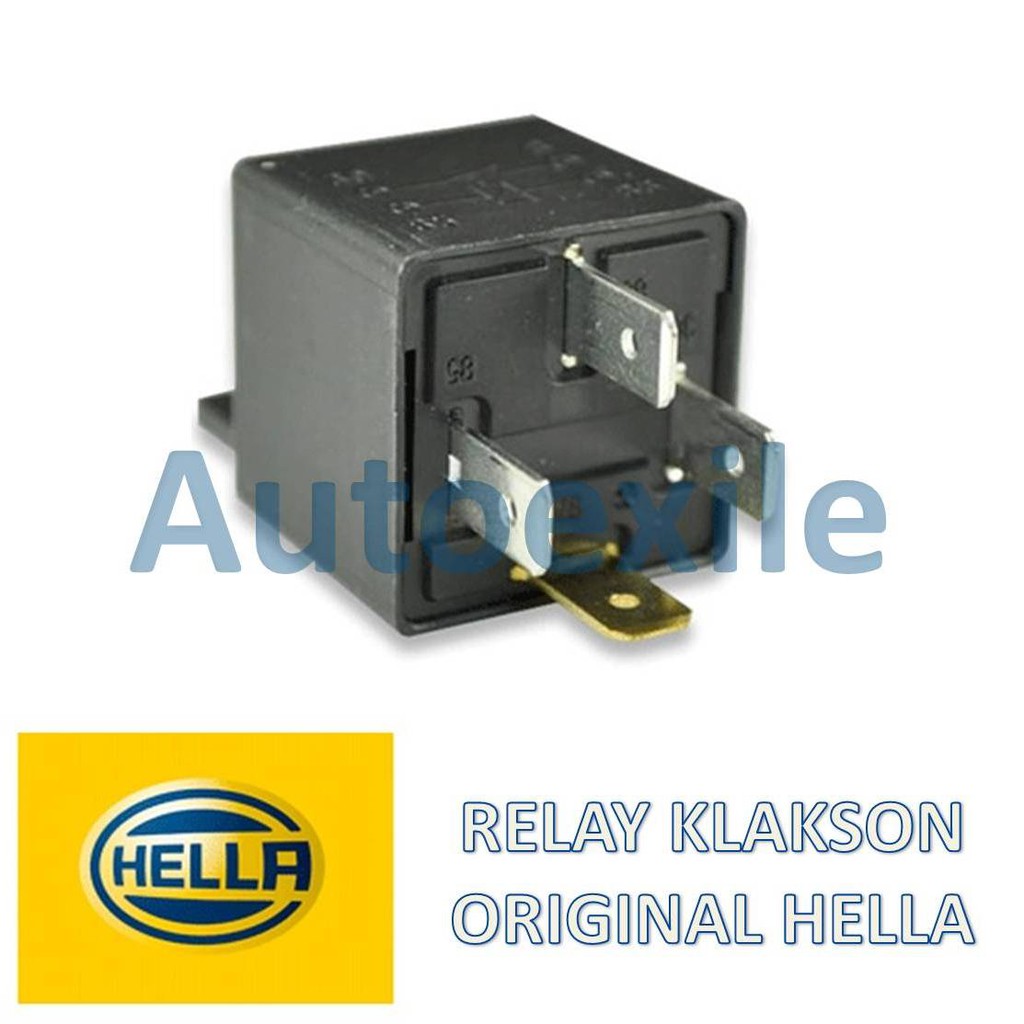 Jual Hella Original Relay Klakson 12V 30A Kaki 4Pin 360W Bisa untuk ...