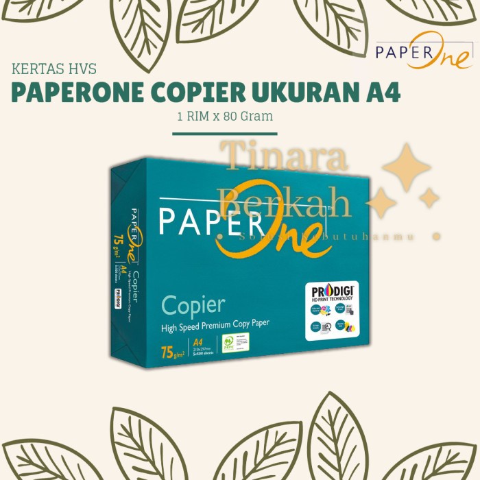 Jual Kertas Hvs Paper One Copier A4 75 Gr Gsm Print Fotocopy Po Murah