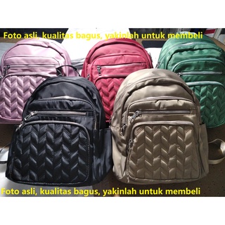 Jual Tas Ransel Wanita import tas kain backpack handbag beg perempuan ...