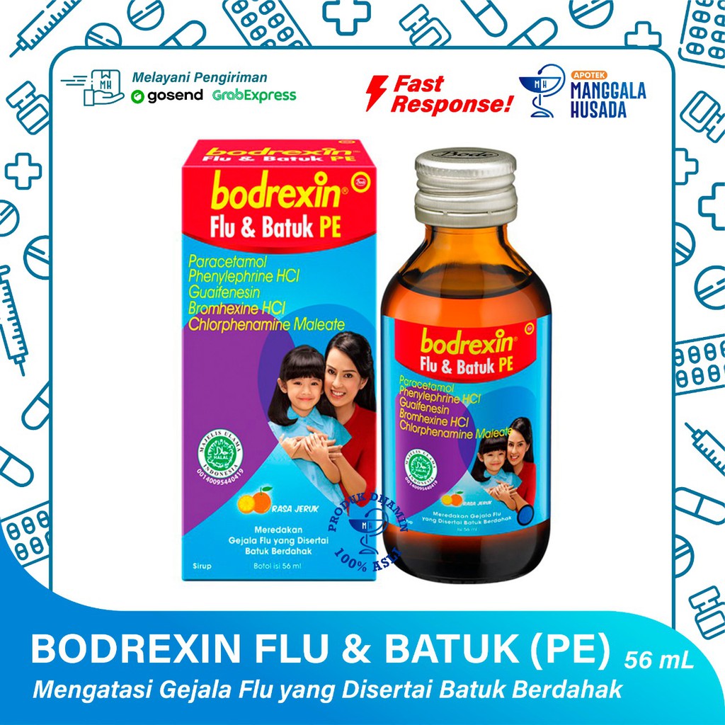Jual BODREXIN FLU & BATUK PE SIRUP 56 ML | Shopee Indonesia