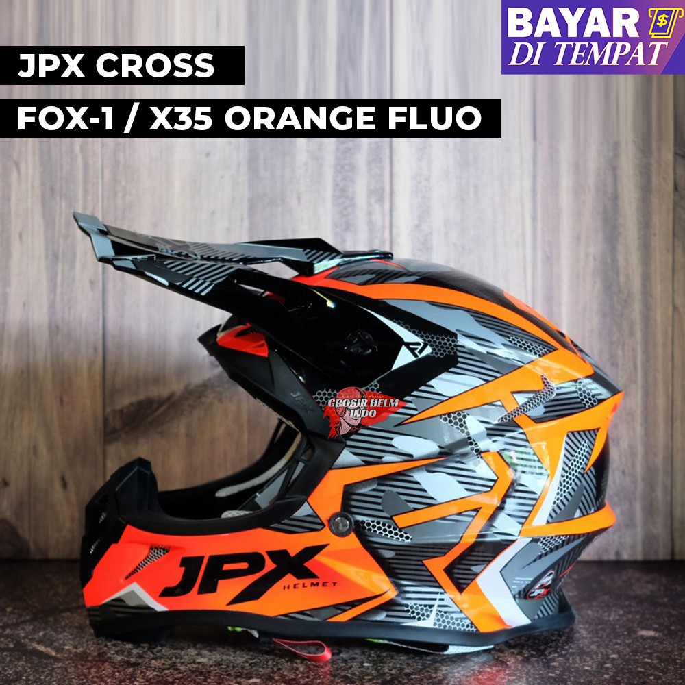 Jual HELM JPX X35 PAKET GOOGLE SNAIL ORIGINAL HELM JPX CROSS HELM TRAIL ...