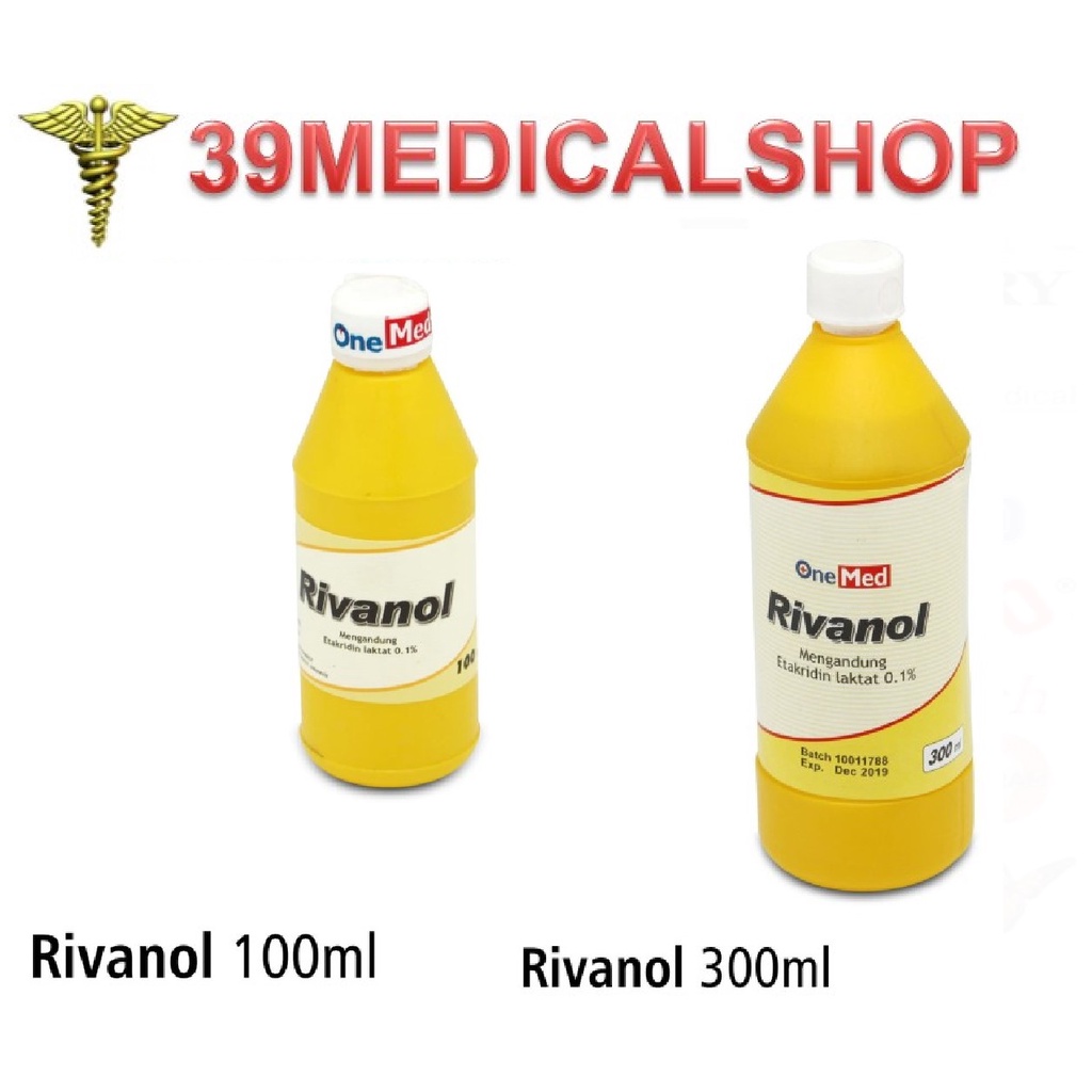 Jual RIVANOL ONEMED 100ML / RIVANOL ONEMED 300ML PCS | Shopee Indonesia