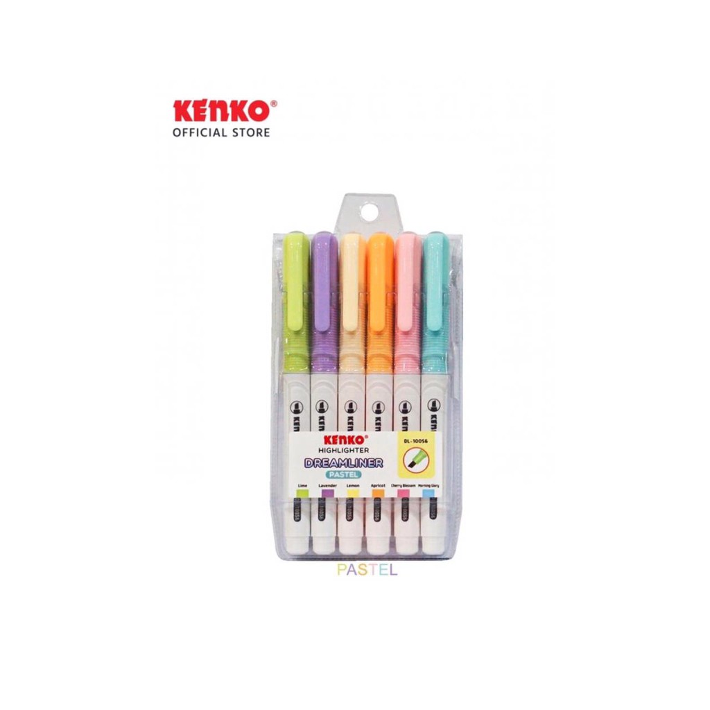 Jual KENKO HIGHLIGHTER DREAMLINER DL-100-S6 PASTEL - SET | Shopee Indonesia