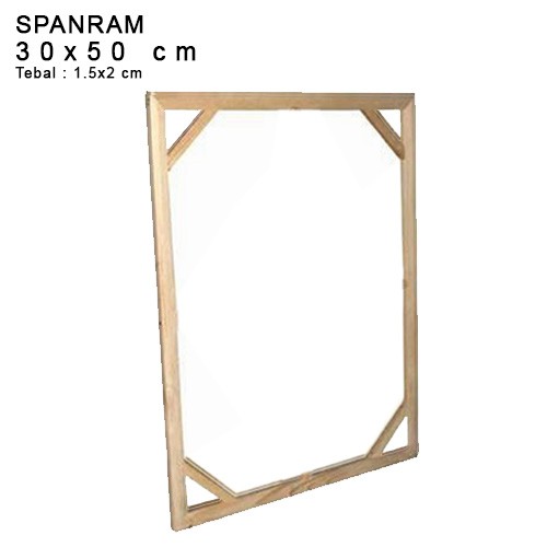 Jual Spanram Frame Rangka Kayu 30x50 cm Alas Banner Kanvas | Shopee ...