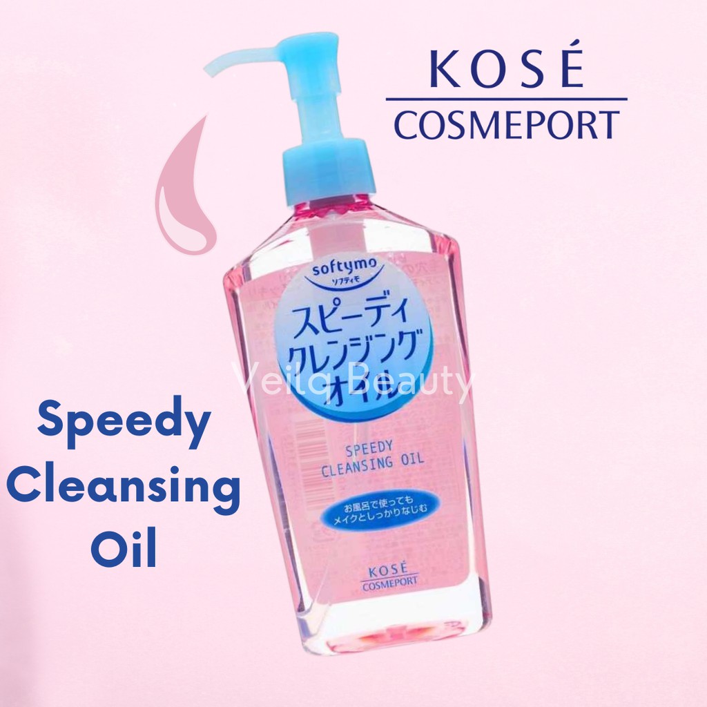 Jual KOSE Softymo Speedy Cleansing Oil Cleanser 230mL Emulsi Pembersih Makeup First Cleanser ...