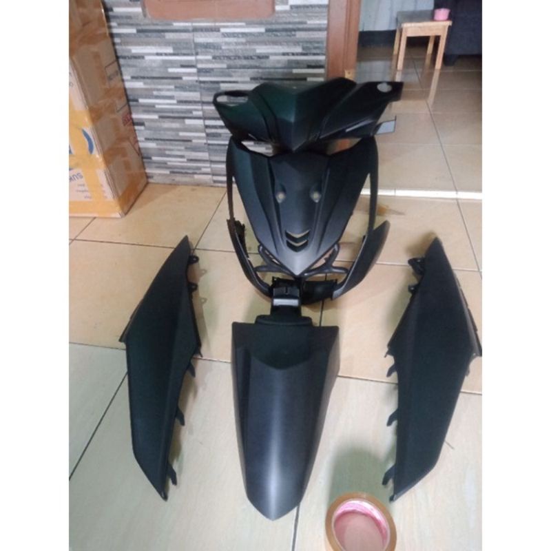 Jual HONDA BEAT FI COVER FULL BODY HALUS WARNA HITAM DOFF TAHUN 2012 ...
